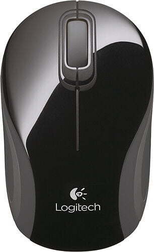 Logitech M187 Mini Wireless Optical Mouse, Black - Walmart Business ...