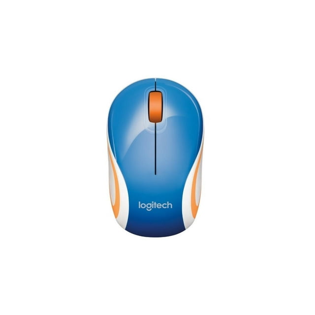 Logitech M187 Wireless Mini Mouse, Blue - Walmart.com