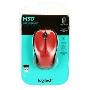 Logitech M185 Wireless Mouse, 2.4GHz, USB Mini Receiver, 12-Month ...