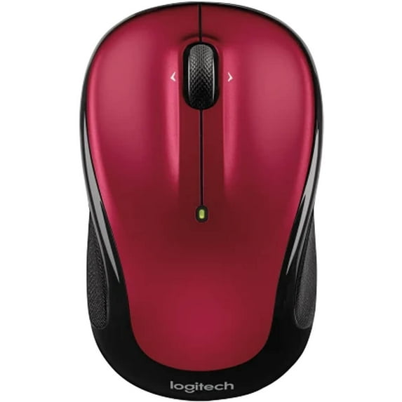 Logitech M325S Compact Portable Red Wireless Mouse with Micro-Precise ...