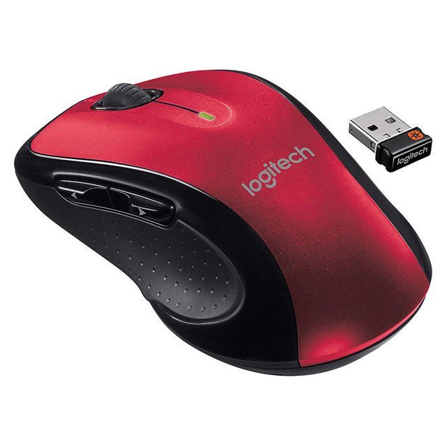 Logitech M510 Wirelress Mouse, Red - Walmart.com