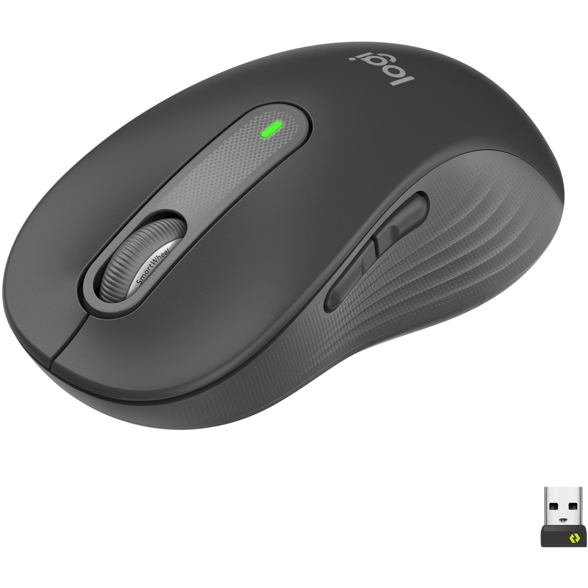 Logitech M650 Signature Wireless Mouse, Graphite, 5 Buttons, 1 x Wheel ...