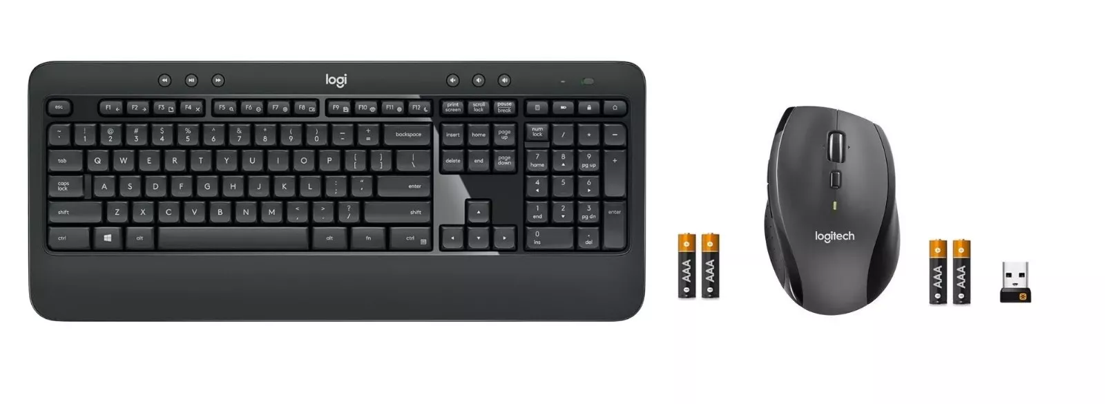 Logitech MK540 Advanced Wireless Keyboard and M705 Mouse Combo for Mac ...