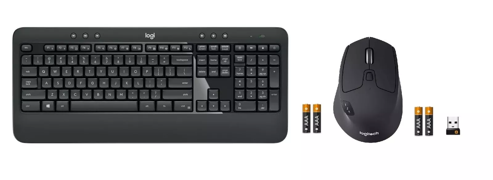Logitech MK540 Advanced Wireless Keyboard and M720 Mouse Combo for Mac ...