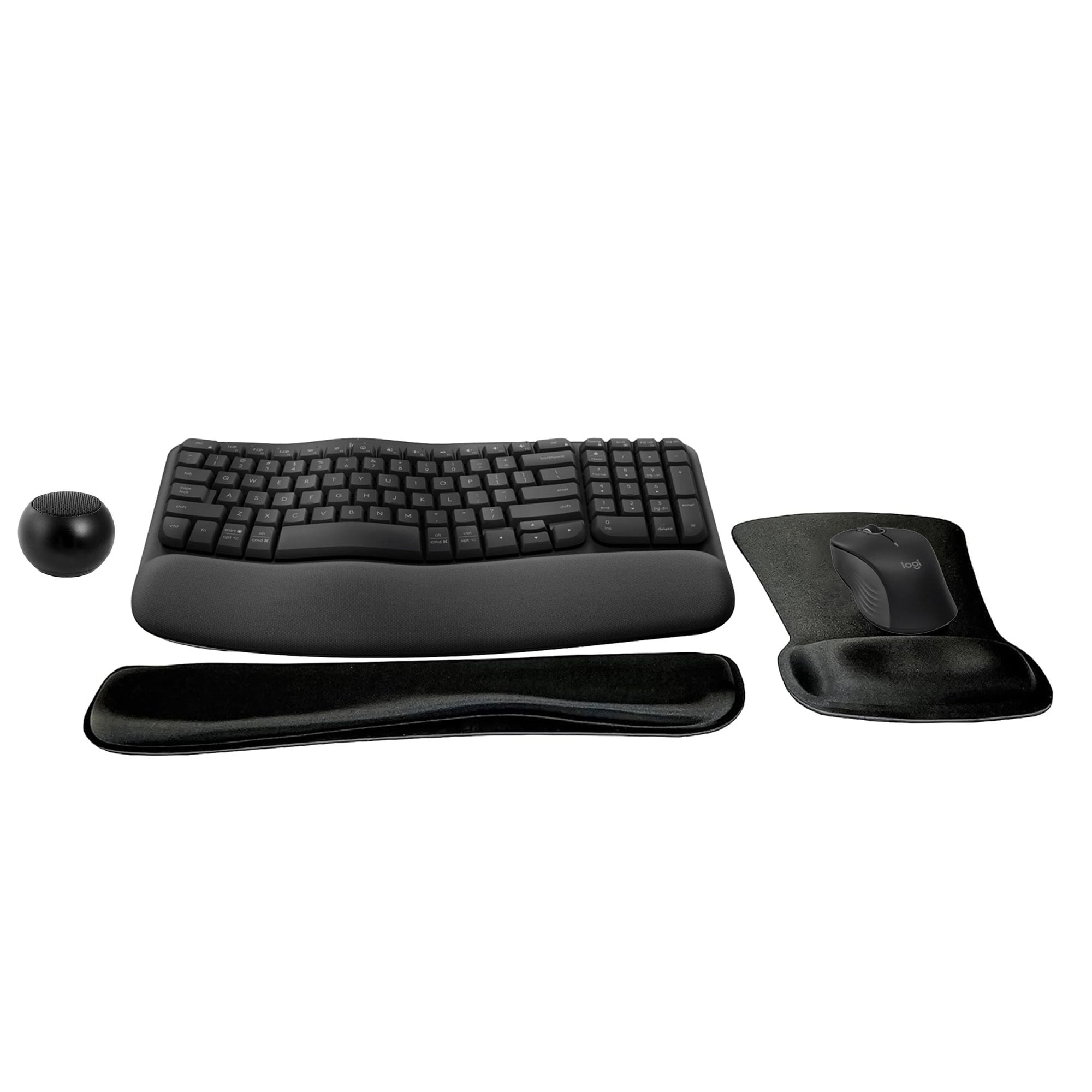 Logitech MK670 Comfort Wave Wireless Keyboard & Mouse Combo Home Office ...