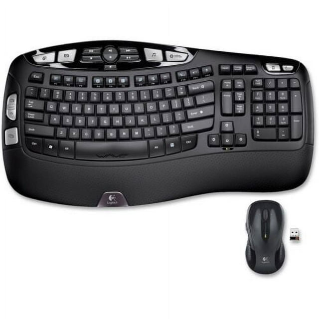 Logitech MK550 - Ergonomic Full-size Wireless Computer Keyboard and ...