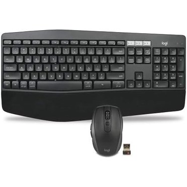 Logitech MK550 Ergonomic Wireless Wave Keyboard and Mouse Combo with ...