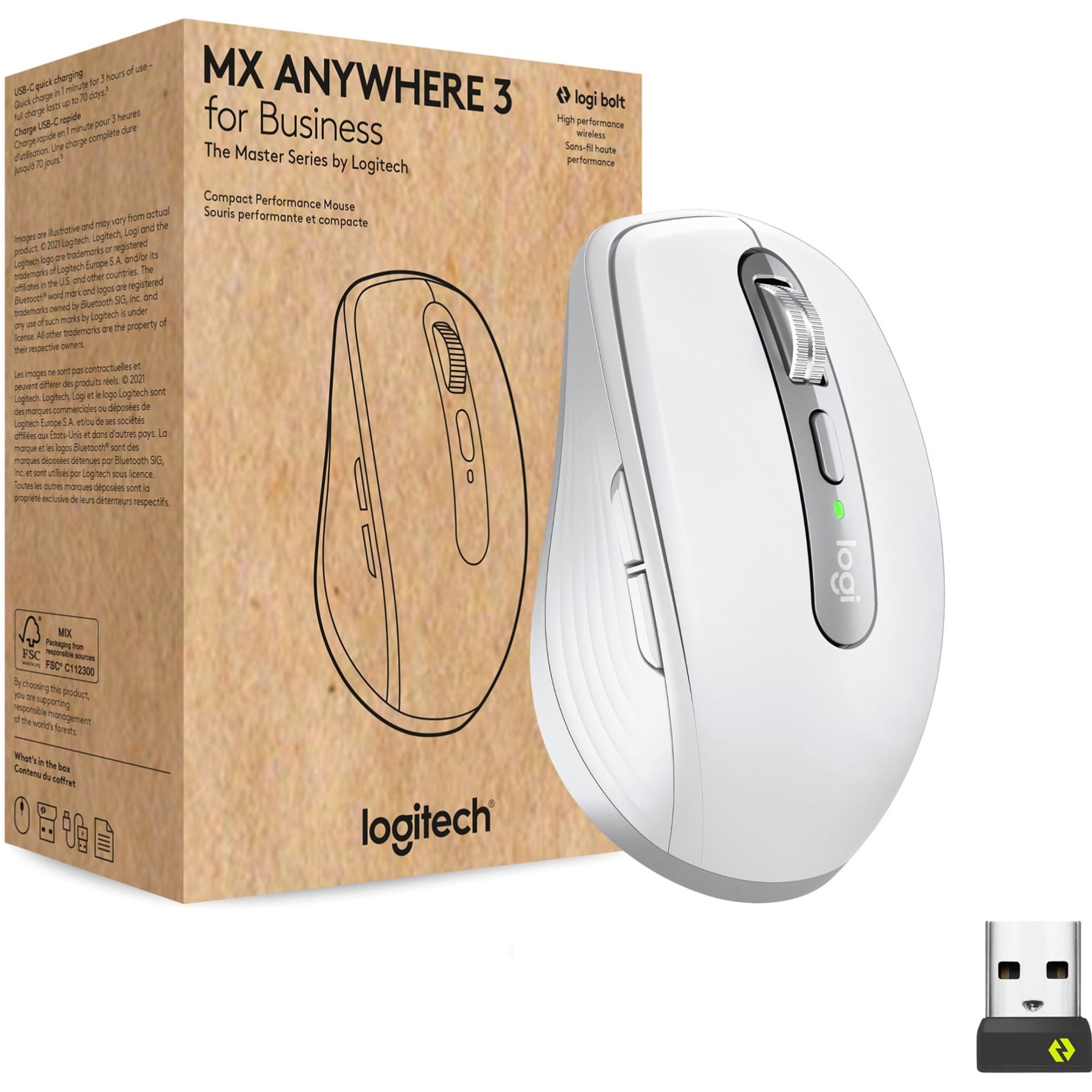 Logitech MX Anywhere 3 for Business – Wireless Mouse, Compact ...