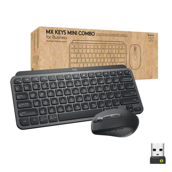 Logitech MX Keys Mini Combo for Business , Compact, Wireless Keyboard ...