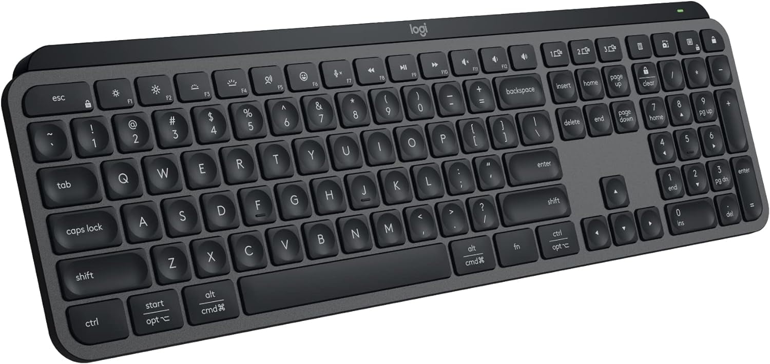 Logitech MX Keys S Master Keyboard - Wireless Connectivity - Bluetooth ...