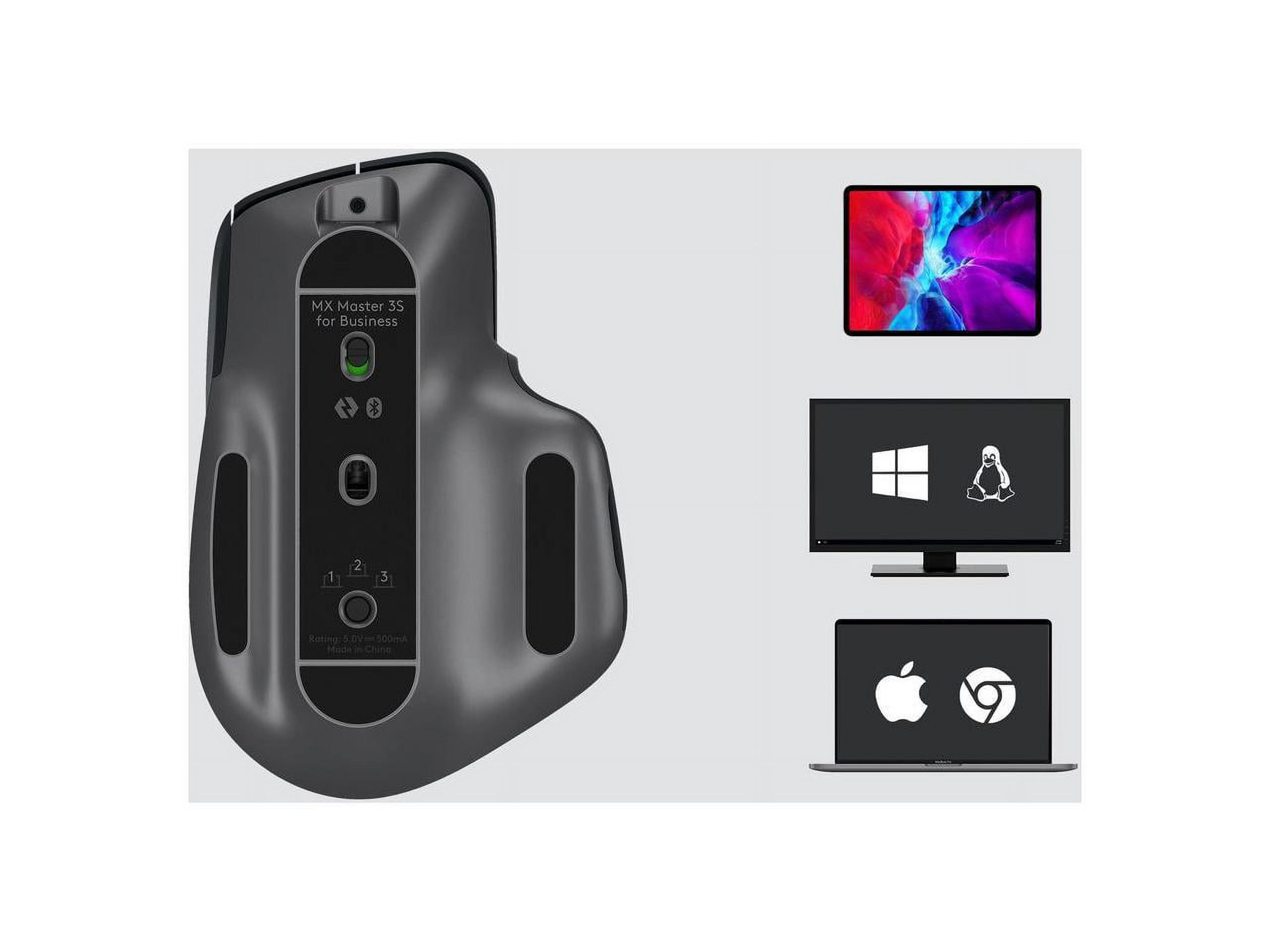 Logitech MX Master 3S for Business, Wireless Mouse with Quiet Clicks ...