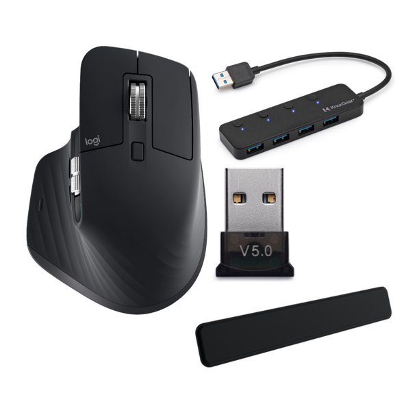 Logitech MX Master 3S Performance Wireless Mouse (Black) with ...