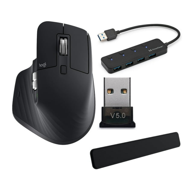 Logitech MX Master 3S Performance Wireless Mouse (Black) with ...