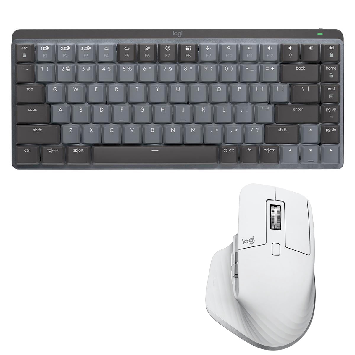 Logitech MX Mechanical Mini Wireless Illuminated Keyboard, Clicky ...