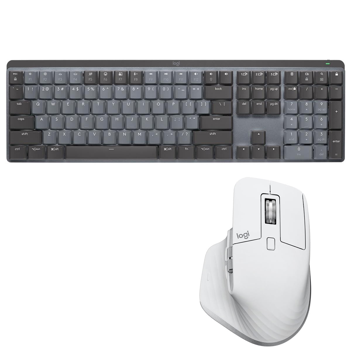 Logitech MX Mechanical Wireless Illuminated Keyboard, Tactile Quiet ...