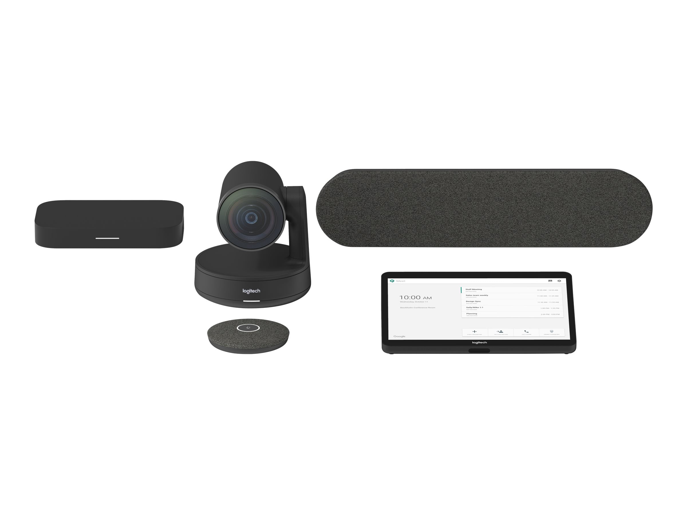 Logitech Medium Google Meet Rooms with Tap + Rally System + Meet ...
