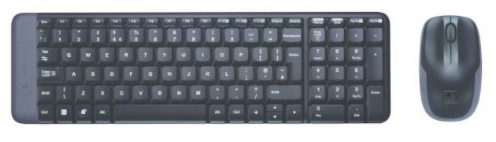 Logitech-Mk220 - Wireless Keyboard and Mouse Combo - Black: Computer ...