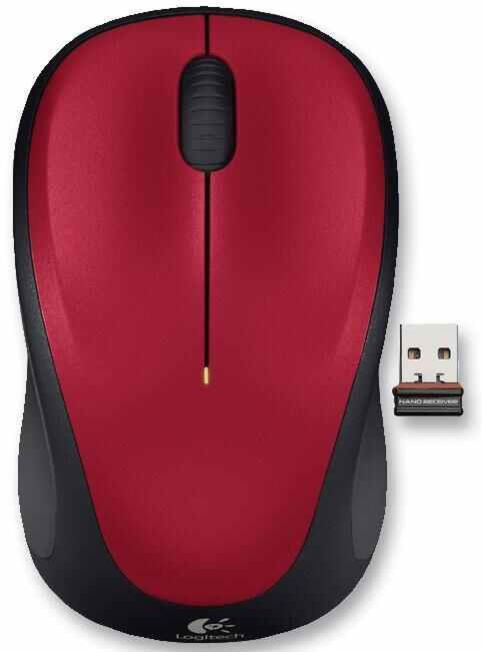 Logitech Mouse M235 Wireless Red, 910-002497 - Walmart.com