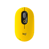 Logitech POP Silent USB Type A Wireless Bluetooth Mouse, Blast Yellow ...