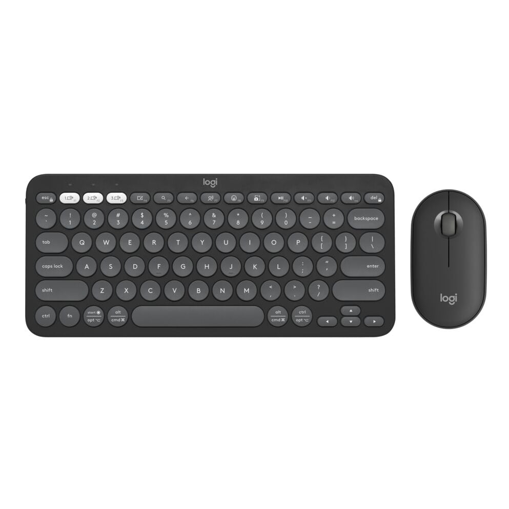 Logitech Pebble 2 Combo Wireless Quiet Keyboard And Mouse Customisable Logi Bolt Bluetooth