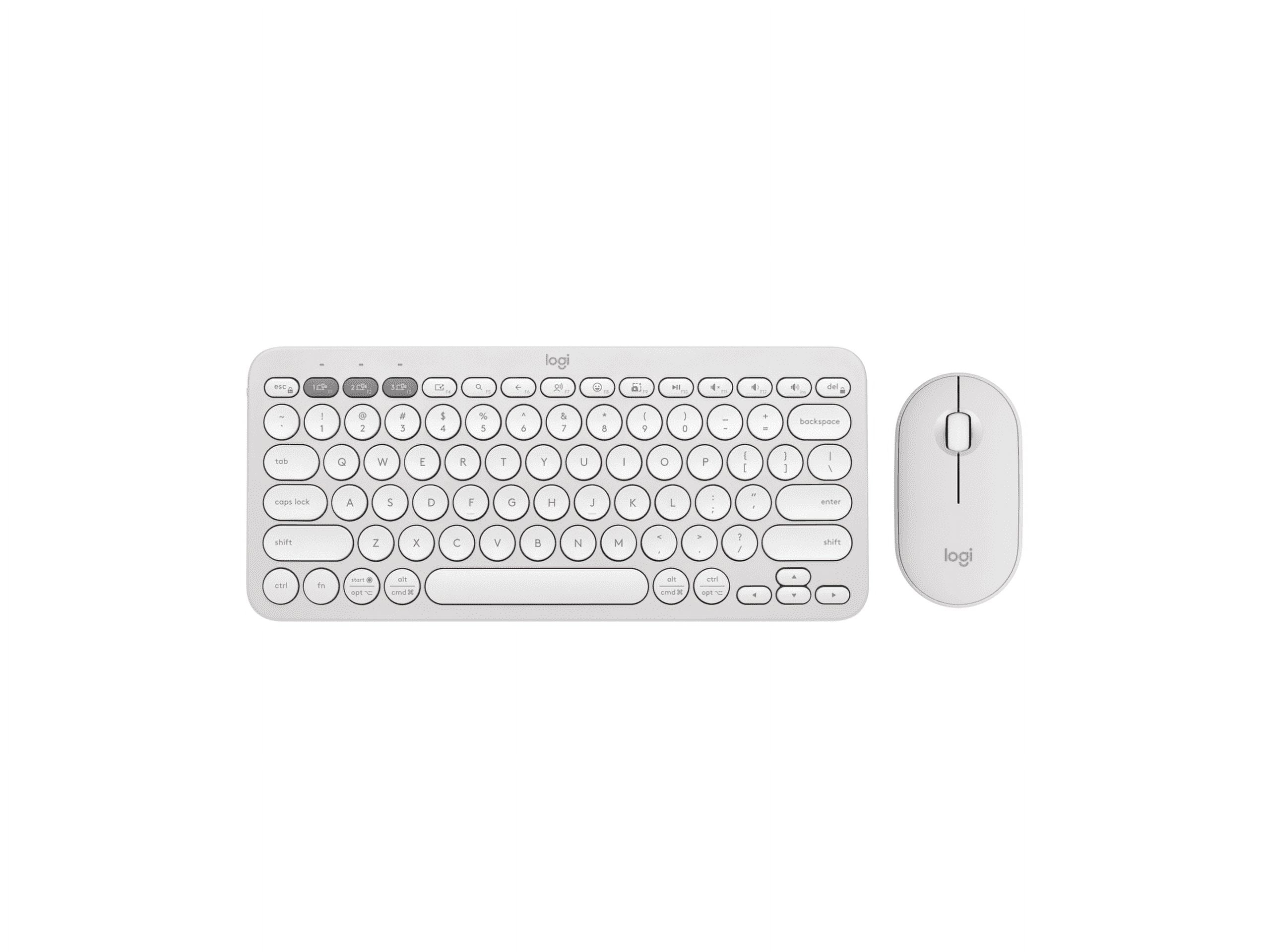 Logitech Pebble 2 Combo Wireless Quiet Keyboard and Mouse, Customisable ...