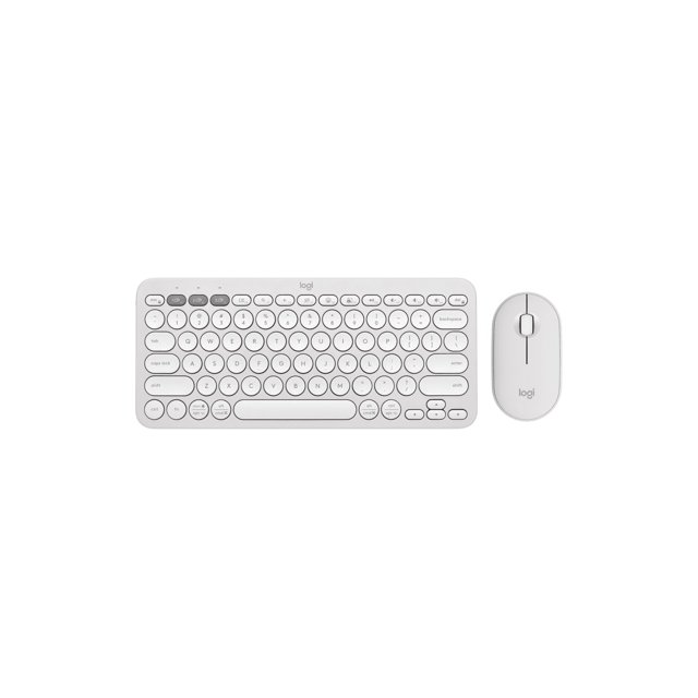 Logitech Pebble 2 Combo Wireless Quiet Keyboard and Mouse, Customisable ...