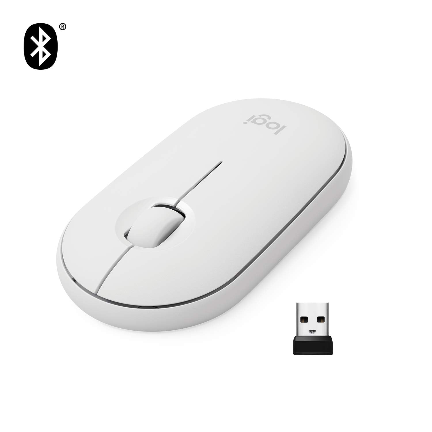 Logitech Pebble M350 Wireless Mouse with Bluetooth or USB - Silent ...