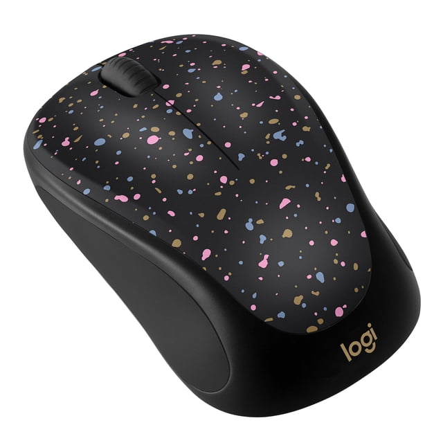 Logitech Plug & Play Optical Wireless Mouse, Black, Walmart Exclusive ...