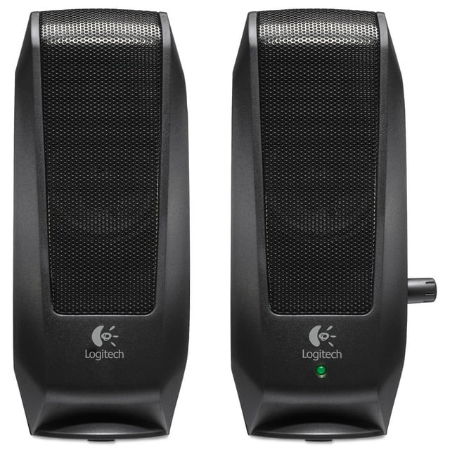 Logitech S120 2.0 Multimedia Speakers, Black - Walmart.com