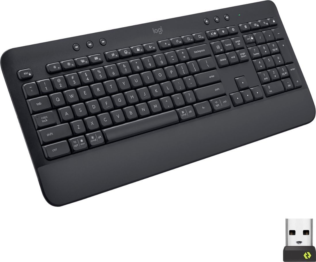 Pre-Owned Logitech - Signature K650 Full-Size Wireless Keyboard for PC ...