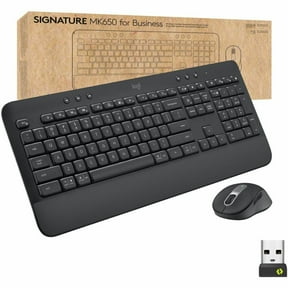 Logitech MK520 Quiet Wireless Keyboard Mouse Combo, USB, Computer Set ...