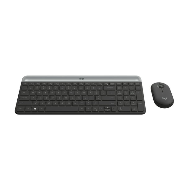 Logitech Slim Wireless Keyboard and Mouse Combo - Low Profile Compact ...