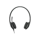 Logitech USB Headset H340, Internet Calls and Music, Black, Plug-and ...