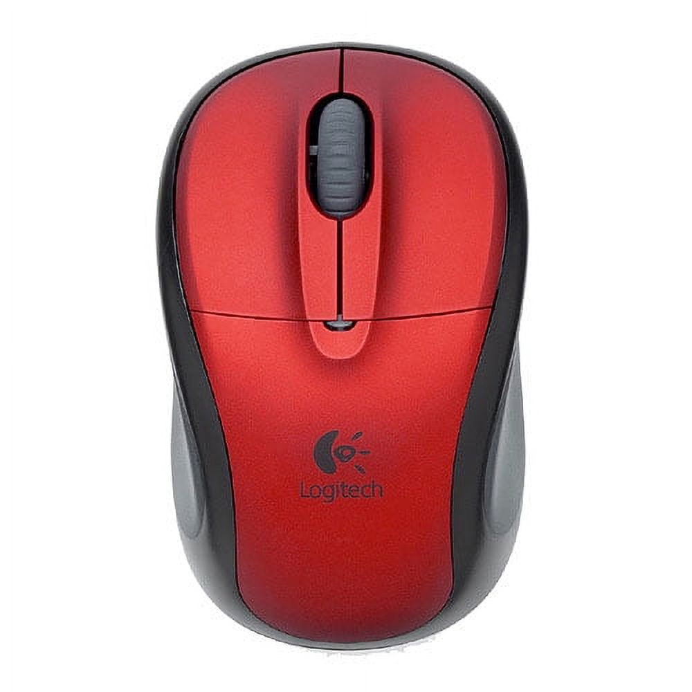 Logitech V220 Cordless Optical Mouse for Notebooks, Red - Walmart.com