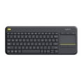 Logitech K400 Plus Wireless Touch Keyboard - Quiet, Flat, Compatible ...