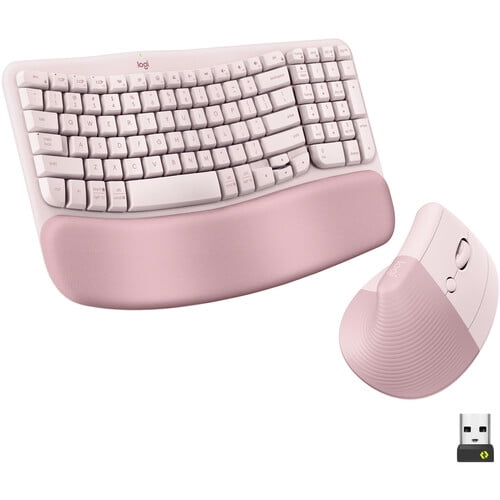 Logitech Wave Keys and Lift Ergonomic Wireless Keyboard and Mouse Combo ...