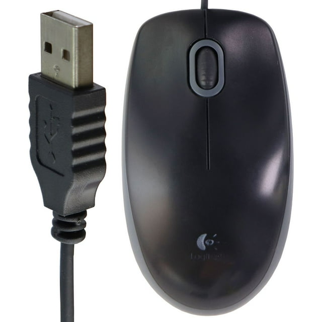 Pre-Owned Logitech Wired USB Optical Mouse for Windows PC & More (M ...