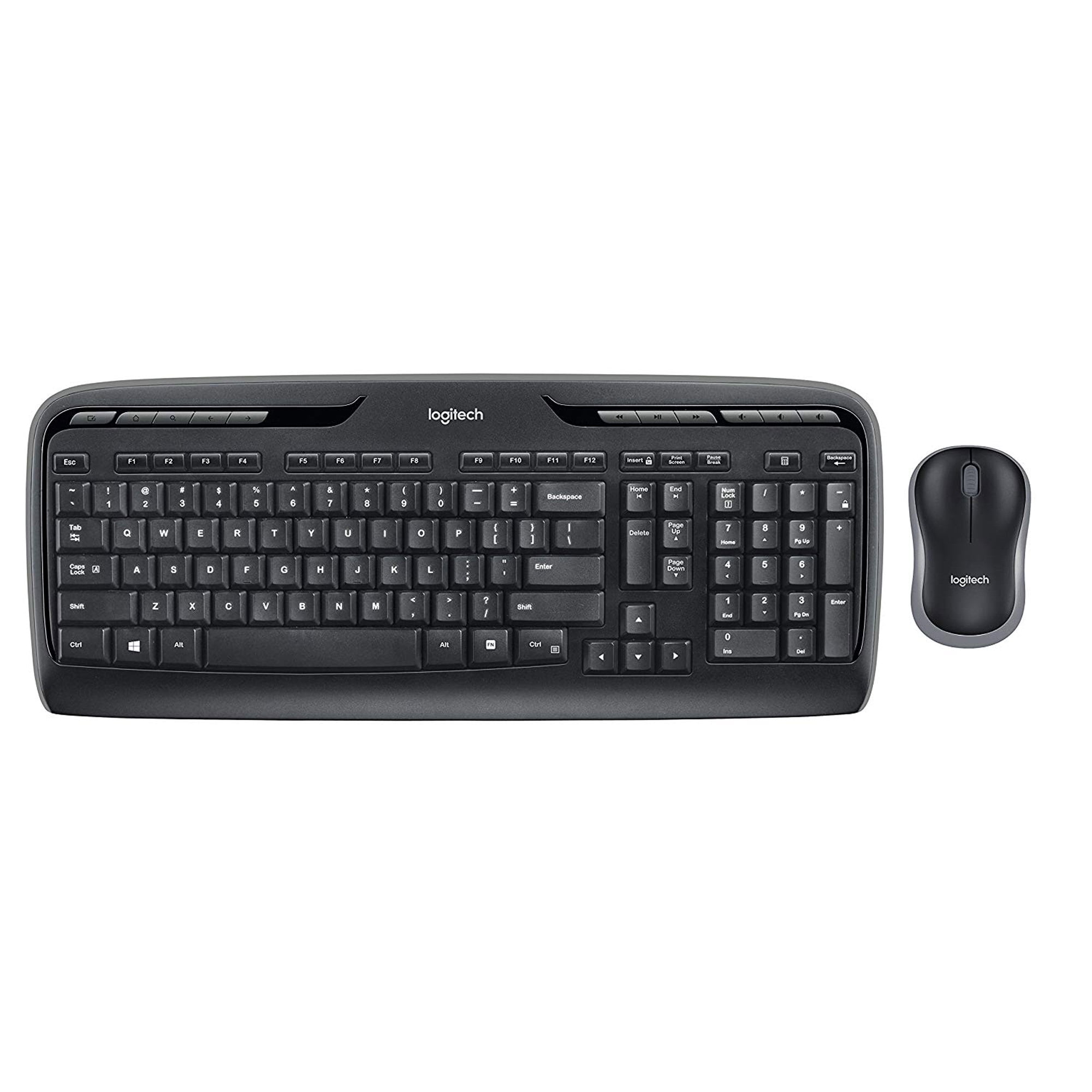Logitech MK320 Full Size Wireless Combo Keyboard with Computer Mouse ...
