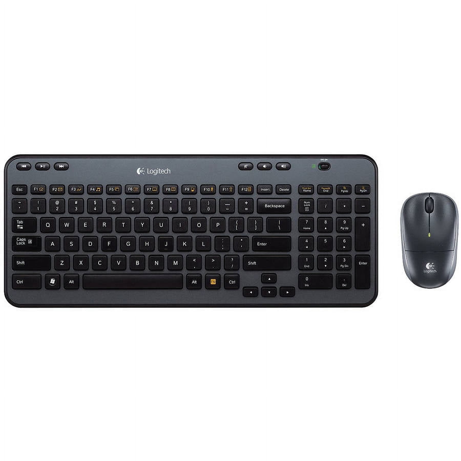 Logitech MK360 Wireless Keyboard and Mouse Combo Set for PC with USB ...