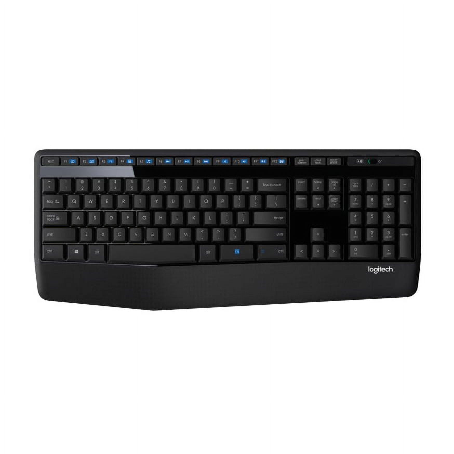 Logitech Quiet Comfort Wireless Full-Size Laptop Keyboard, Spill ...