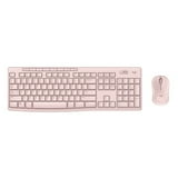 Logitech, Wireless Keyboard and Mouse Combo, Rose, 2.4 GHz Wireless ...