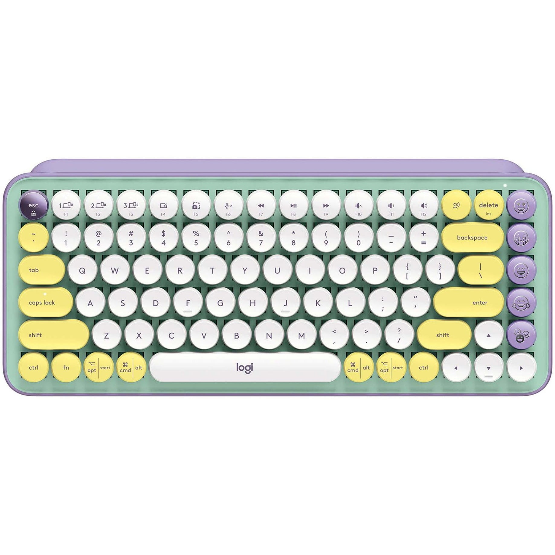 Logitech Cordless Mechanical Keyboard - Bluetooth, Customizable Emoji ...
