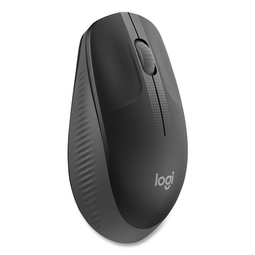 Logitech Wireless Mouse M190 - Full Size Ambidextrous Curve Design, 18 ...