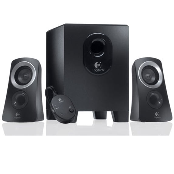 Logitech Z313 Multimedia Speaker System, Black with Compact Subwoofer ...