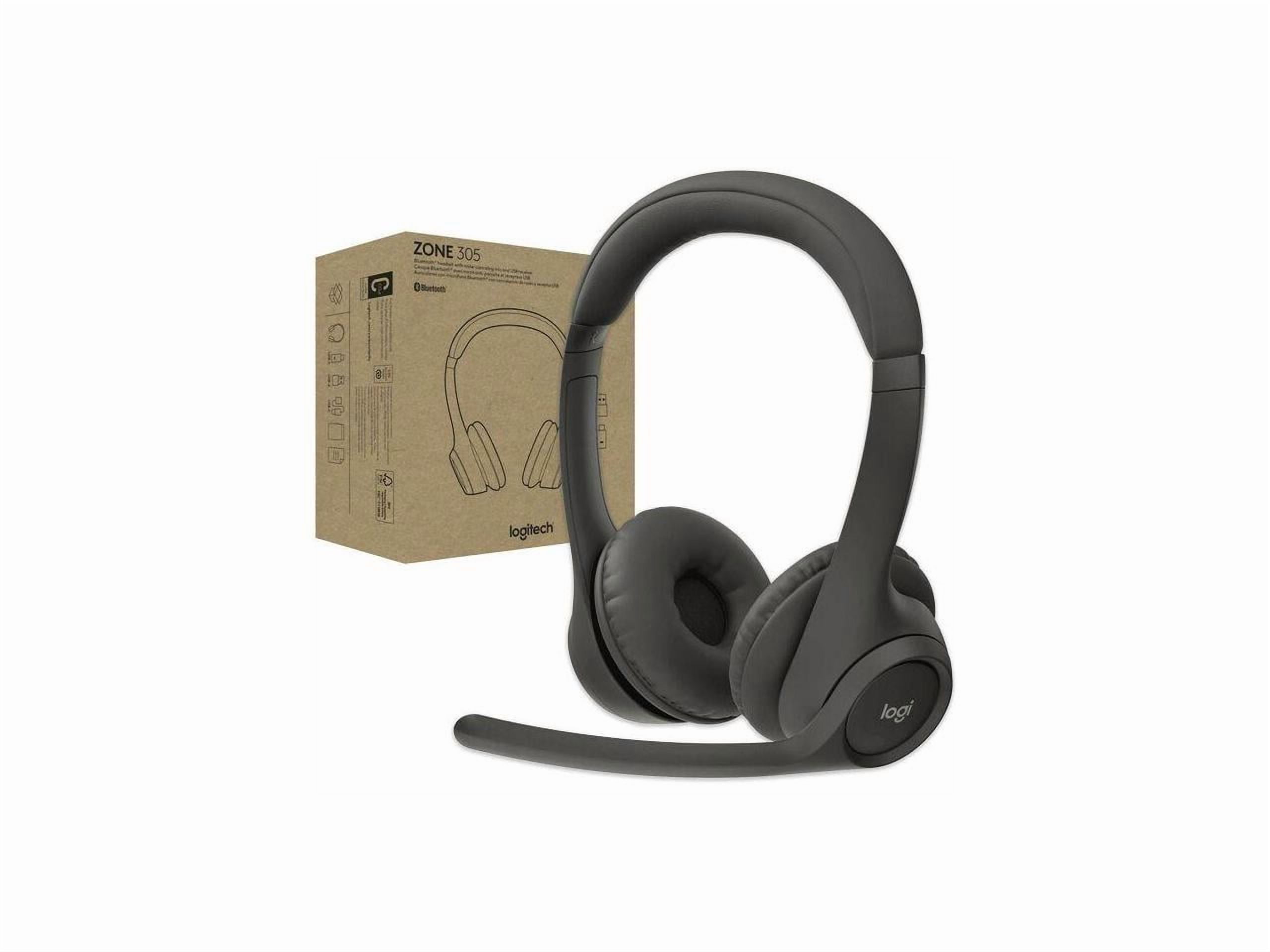 Open Box Logitech Zone 305 Native Bluetooth Wireless Headset With ...