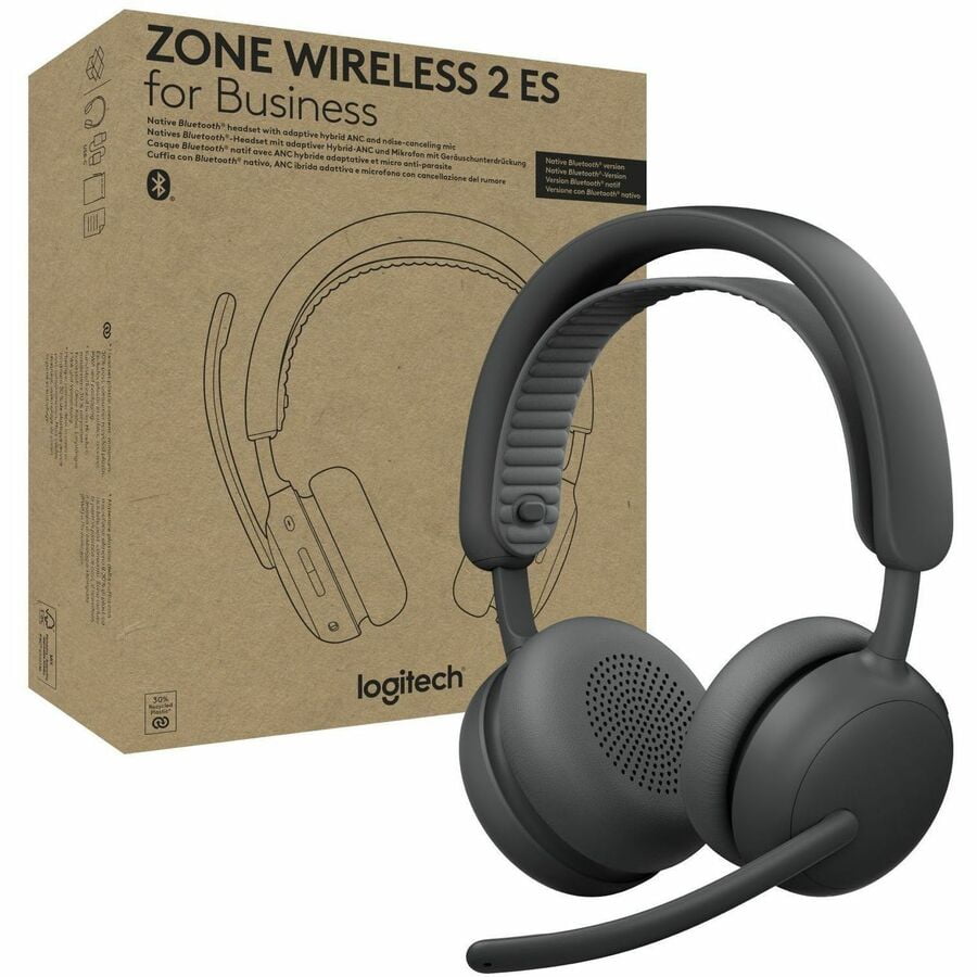 Logitech Zone Wireless 2 ES for Business, Noise-Canceling Wireless ...