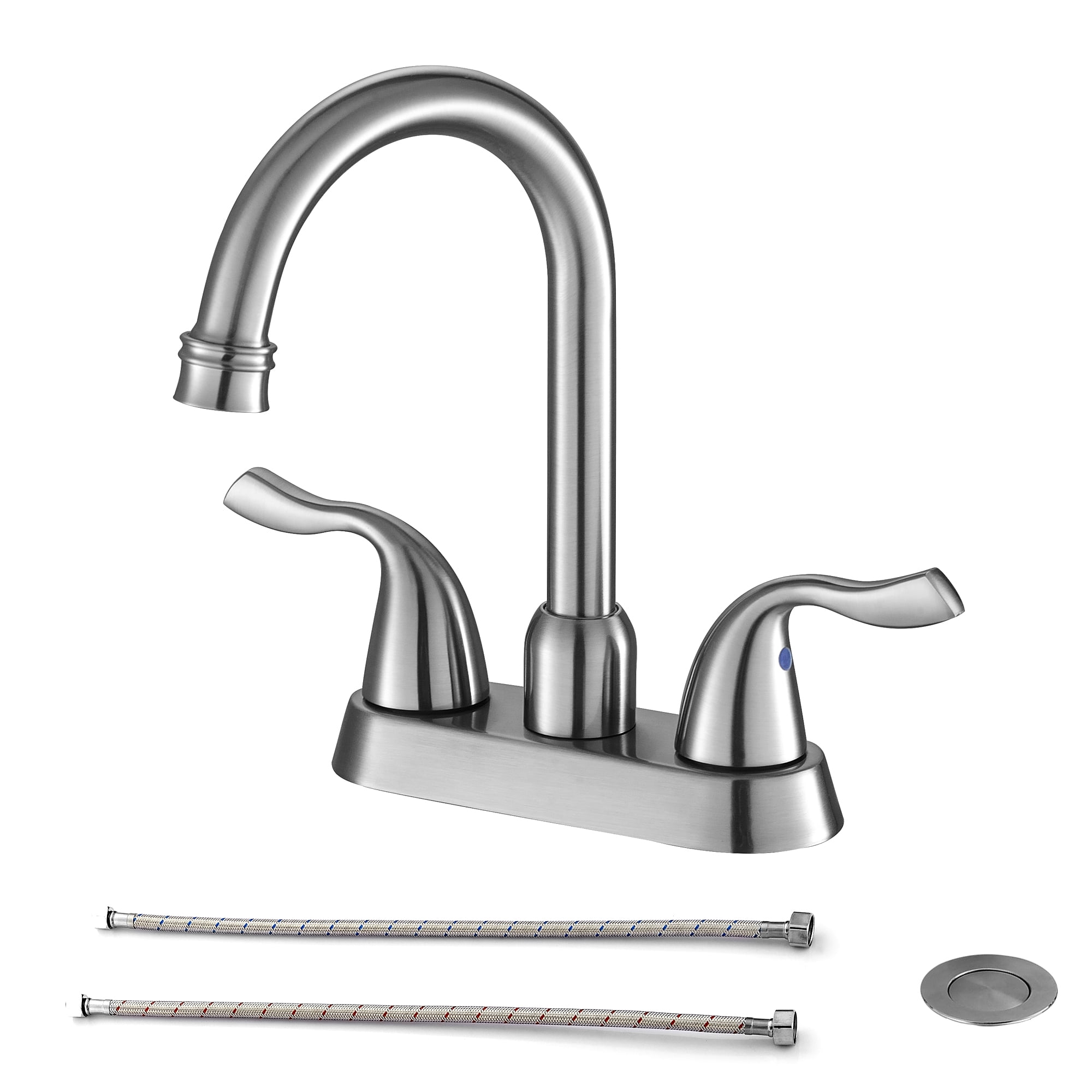 Logmey Double Hole 2-Handle Vessel Bathroom Faucet Bathroom Vanity Sink ...