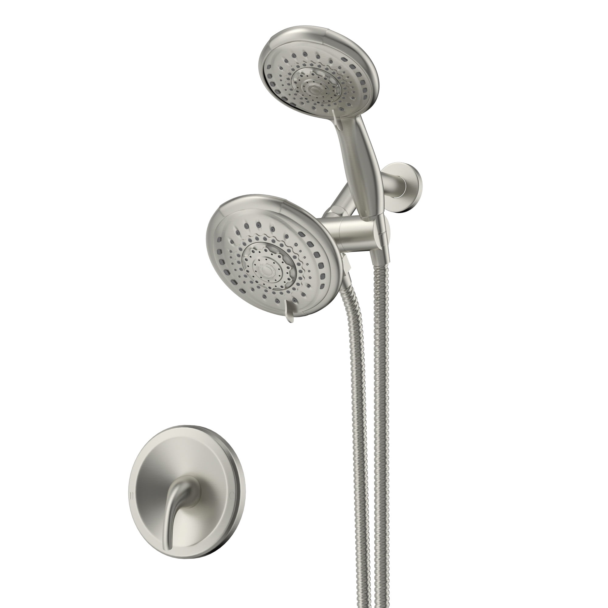 Logmey Luxury Rain Mixer Shower Combo Set Wall Mounted Rainfall Shower ...