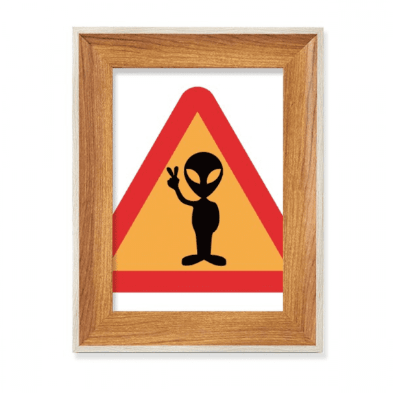Logo Aliens Desktop Wooden Photo Frame Display Picture Art Painting ...