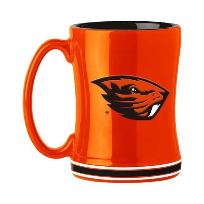 Logo Brands 14 oz Sculpted Relief Team Color Oregon State Beavers ...